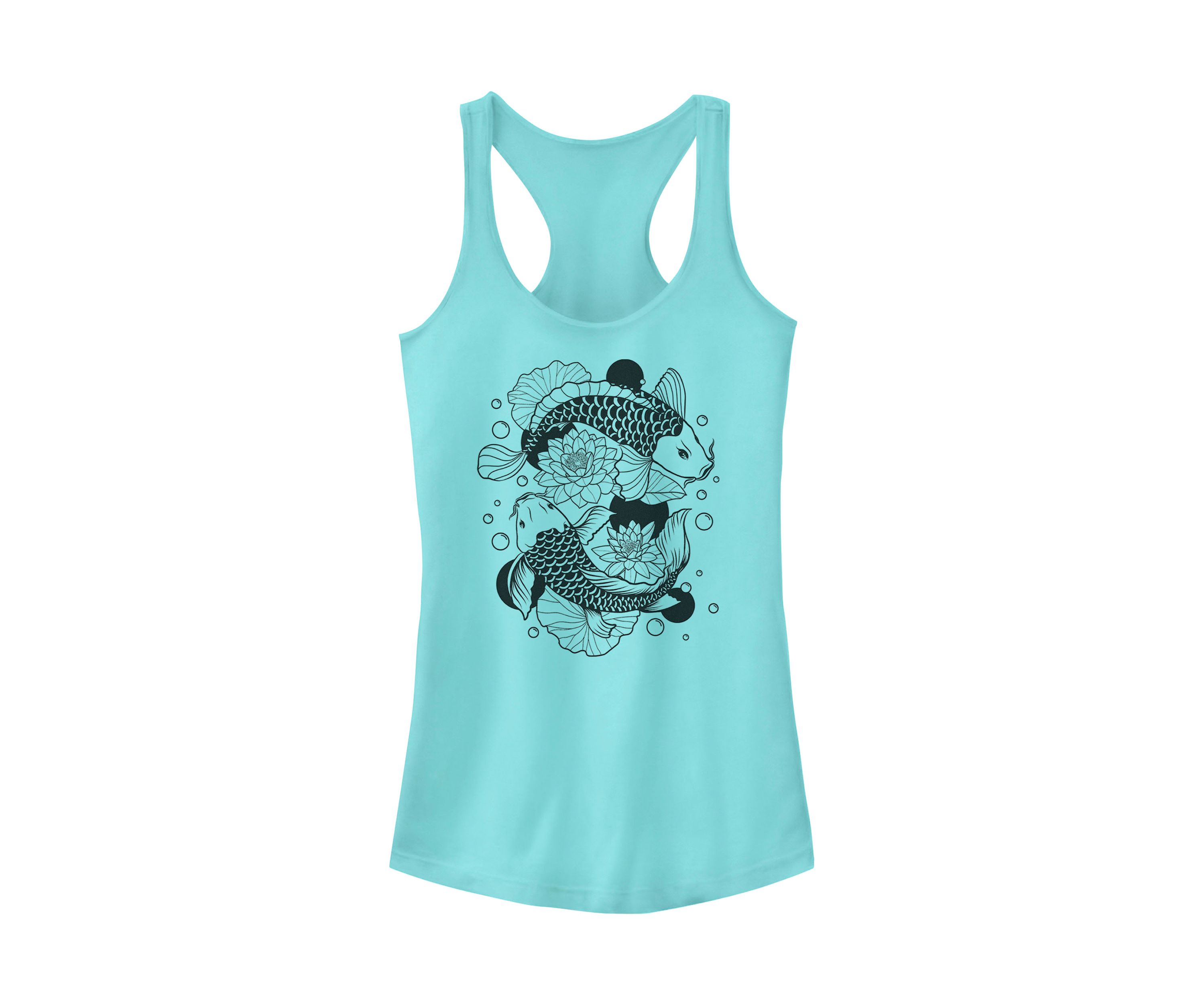 V-Line Koi Fishes Graphic Tank | Belk