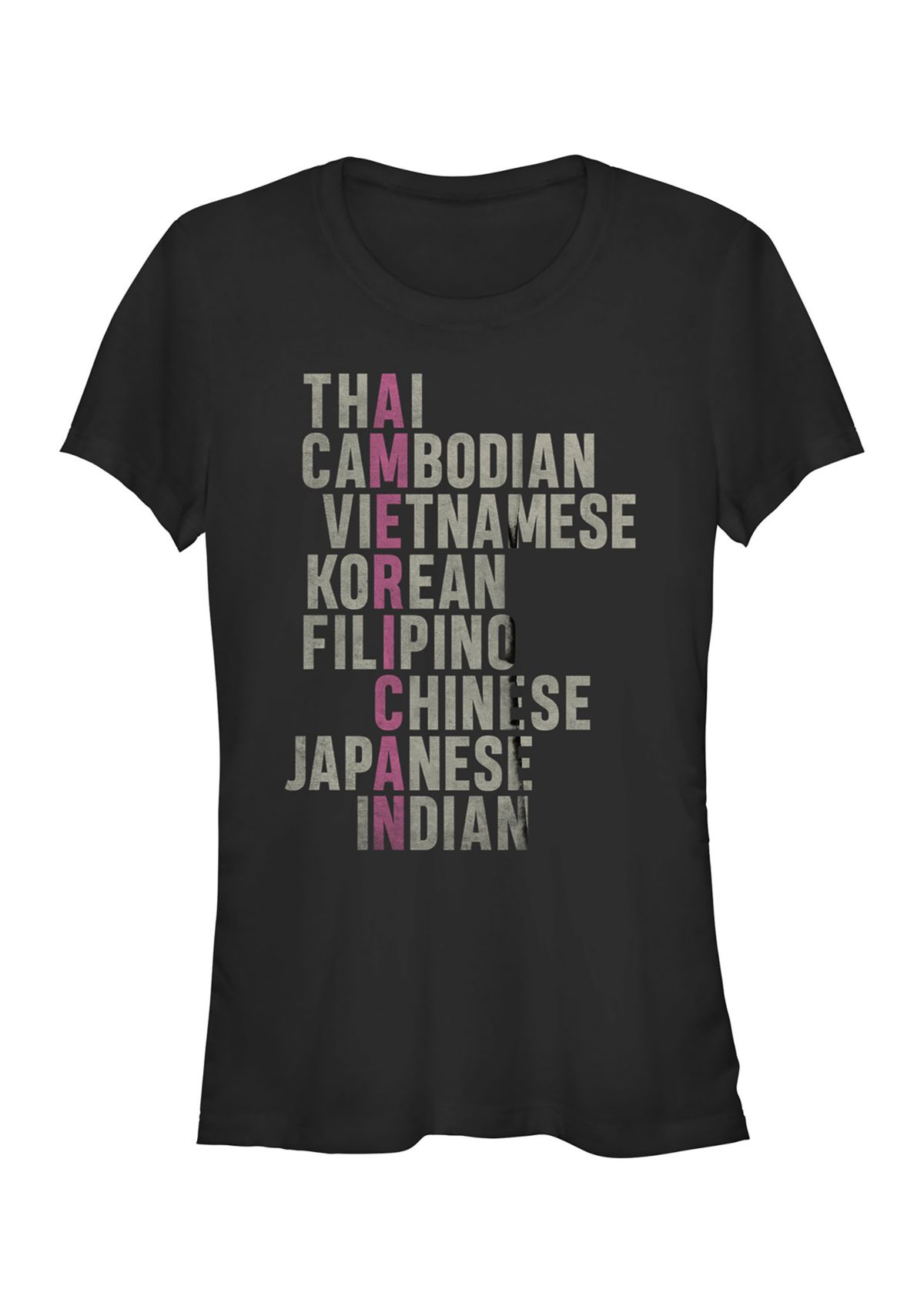 V-Line Asian Americans Graphic T-Shirt | Belk