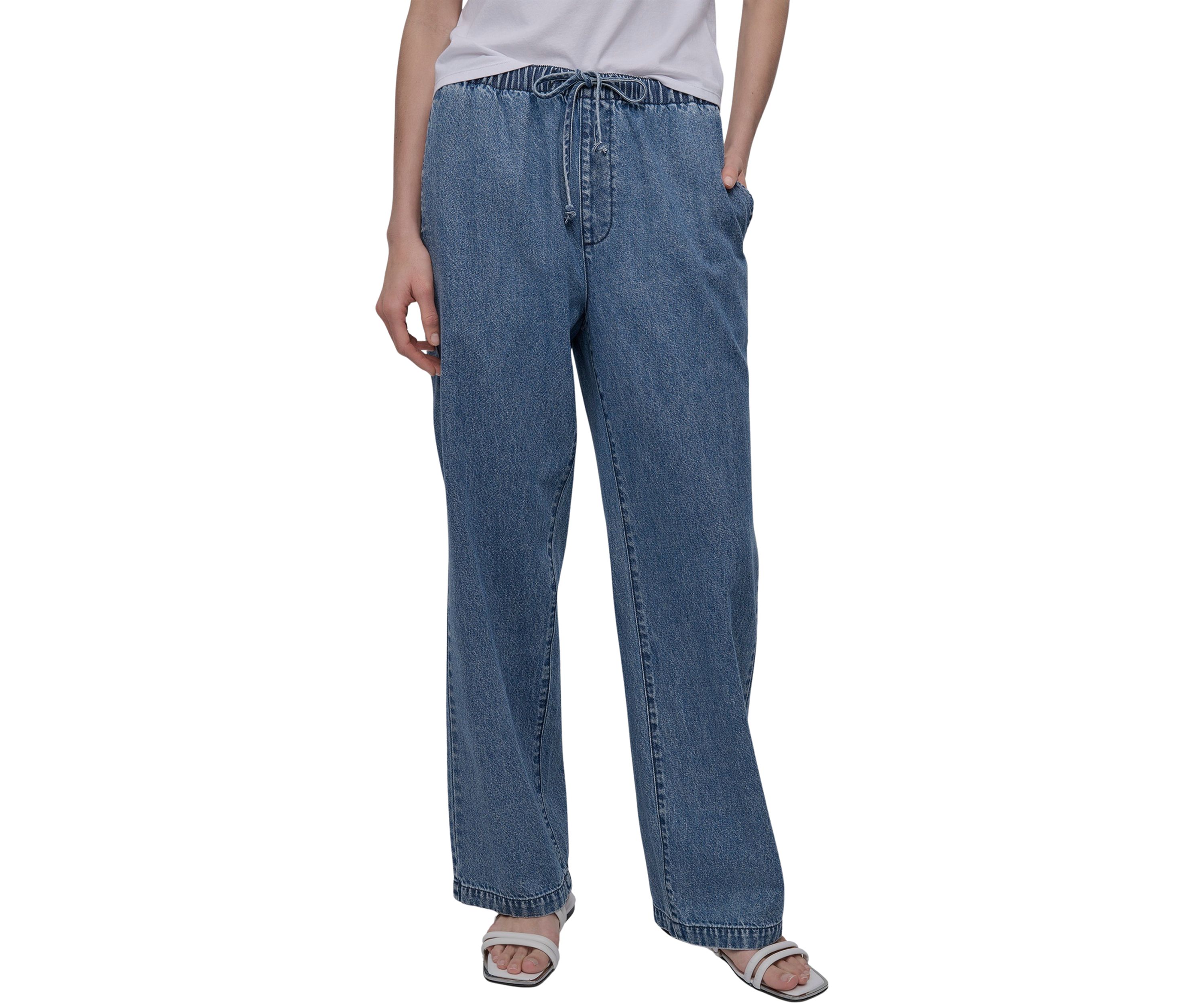 DKNY Jeans Women's Pull On Drawstring Waist Denim Pants | Belk