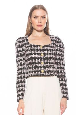Alexia Admor Rowan Long Puff Sleeve Sweetheart Jacket | belk