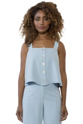 Alexia Admor Elena Button Down Top | Belk