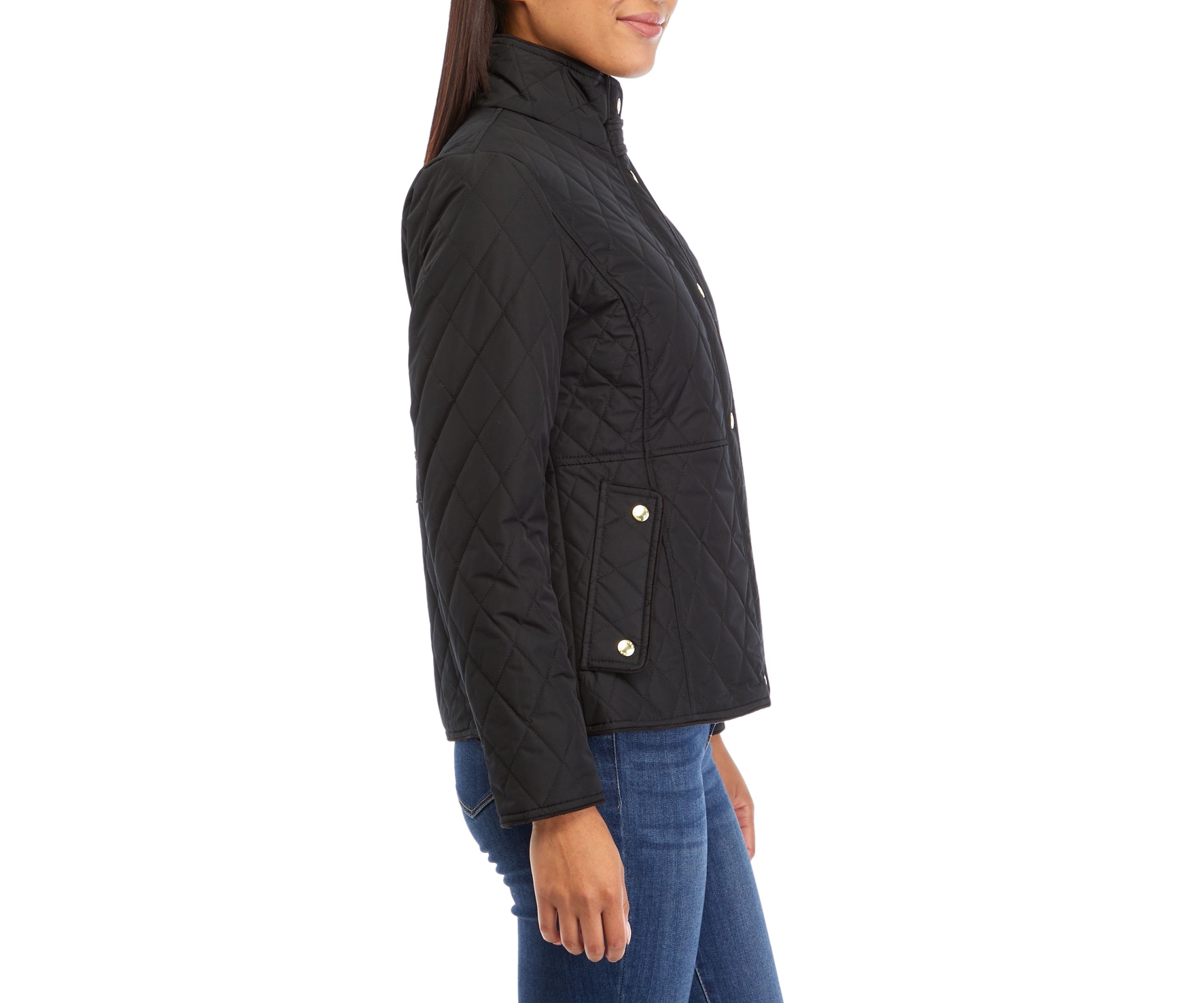Crown & Ivy™ Petite Quilted Barn Jacket | Belk