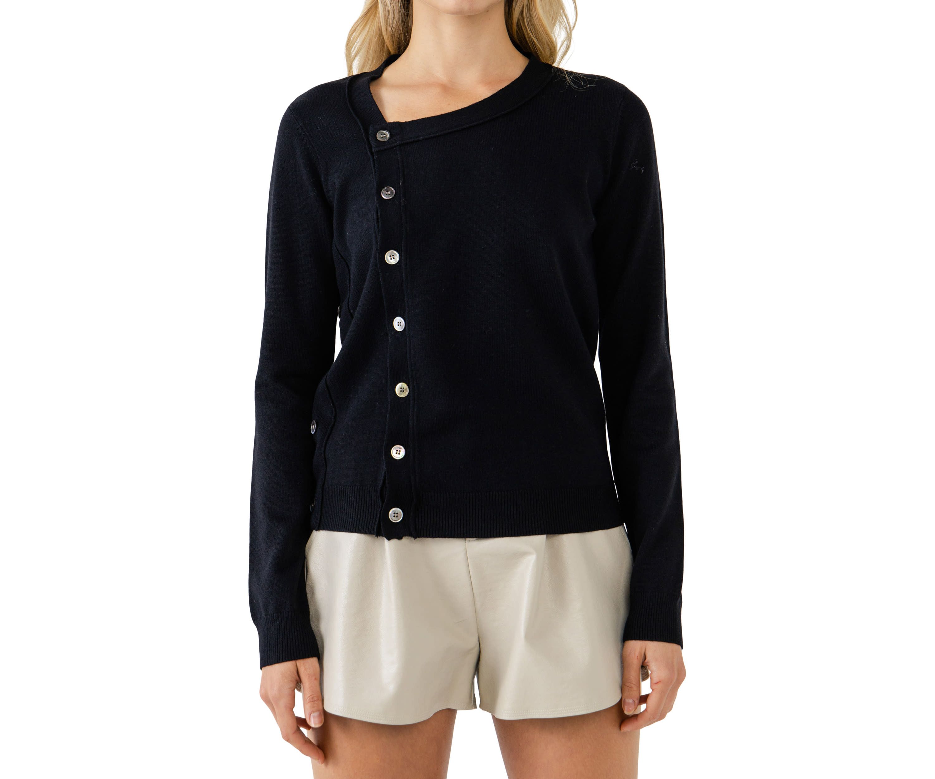 Endless Rose Knit Cardigan with Cross Over Buttons | Belk