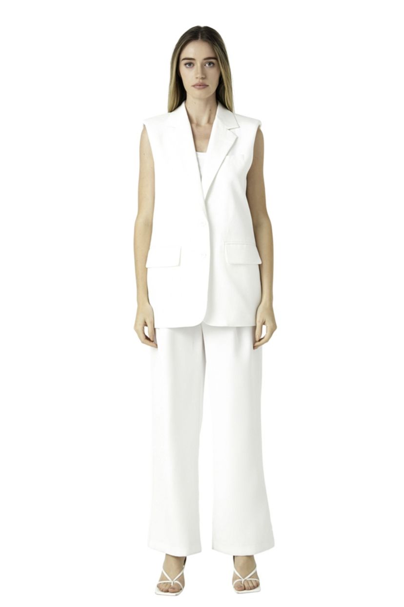 Endless Rose Linen Oversize Vest Blazer | Belk
