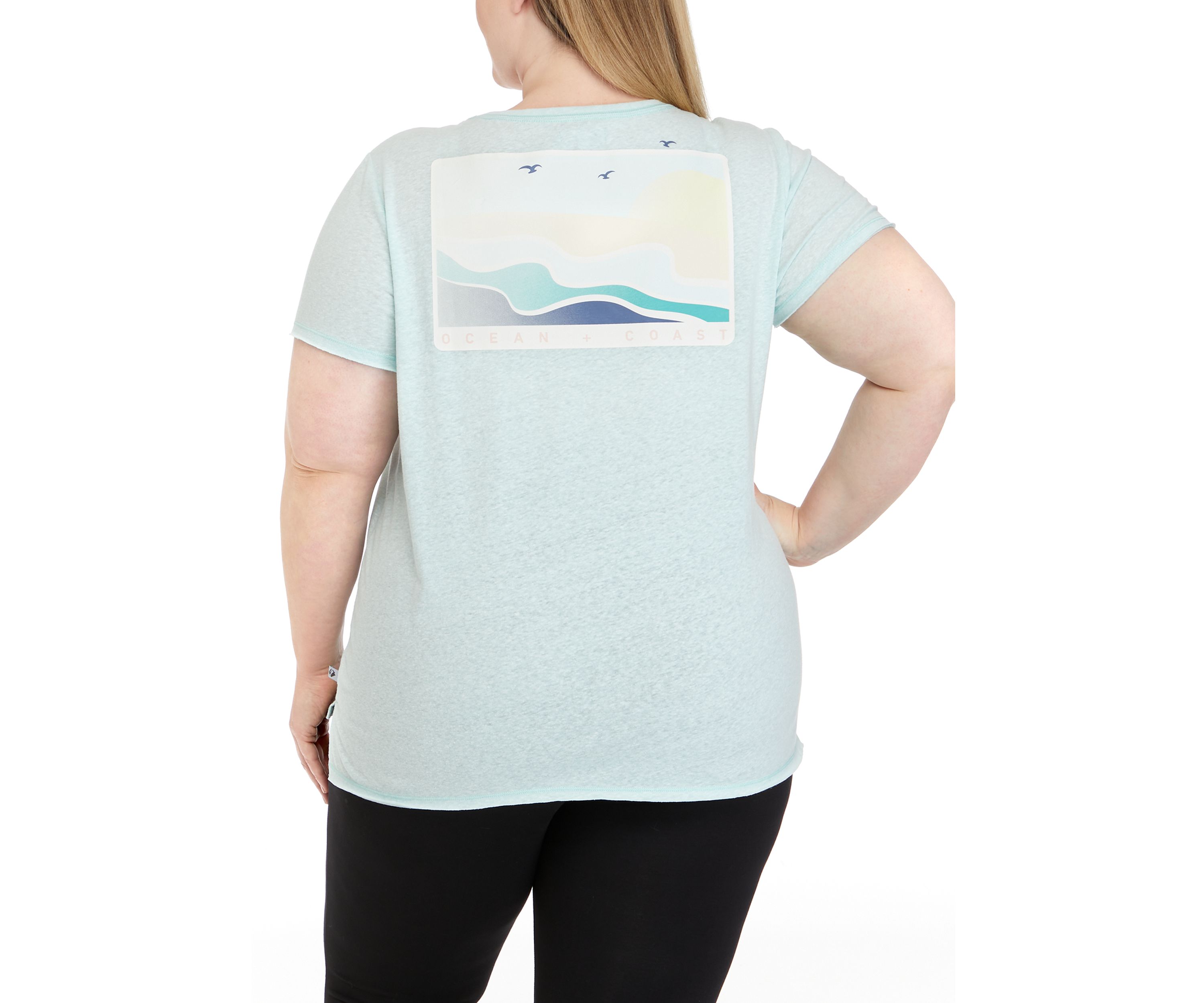 Ocean + Coast® Plus Size Short Sleeve Graphic T-Shirt | Belk