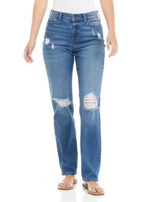 TRUE CRAFT Curvy Fit Baggy Straight Jeans | belk