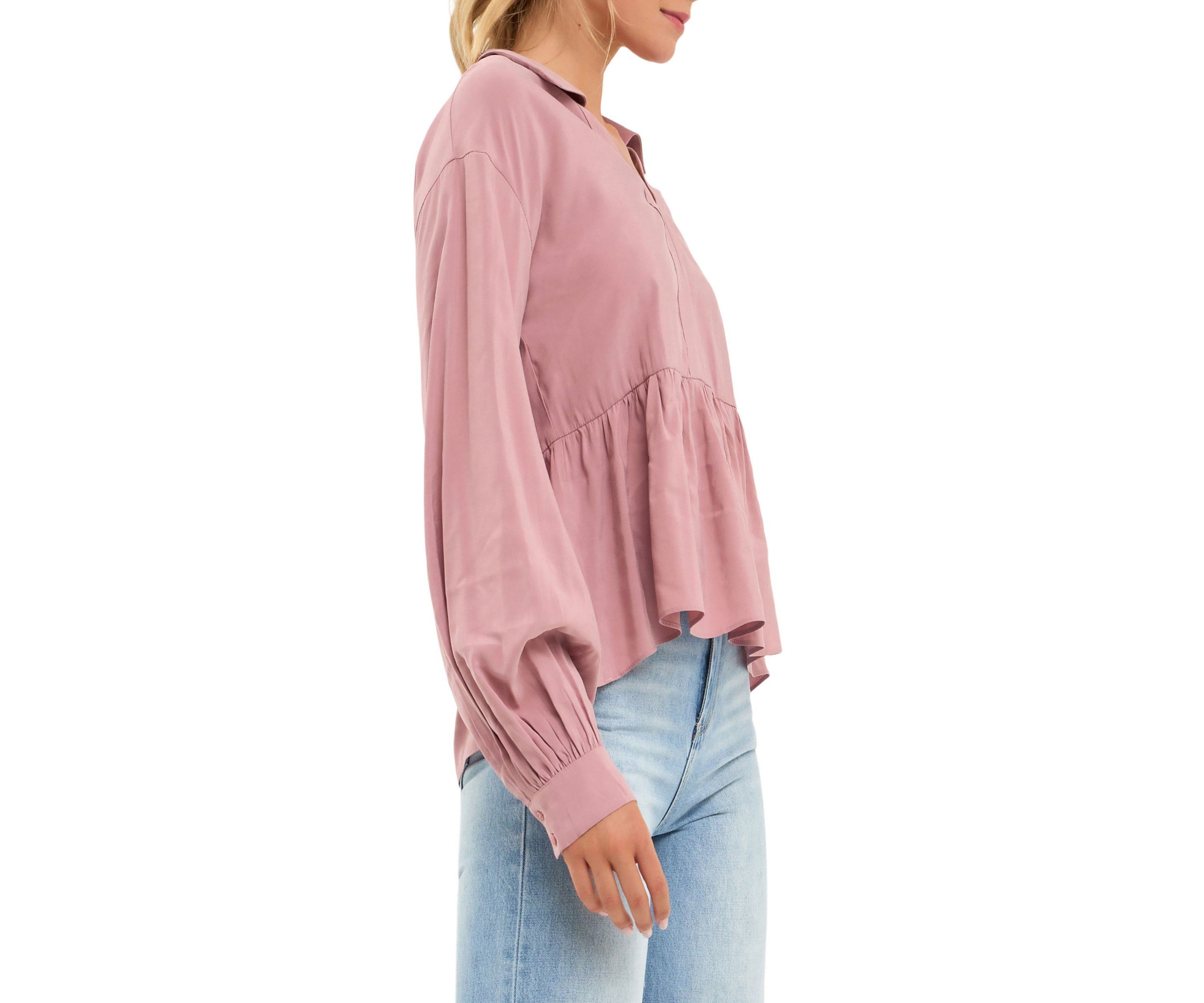 Free The Roses Puff Long Sleeve Top | Belk