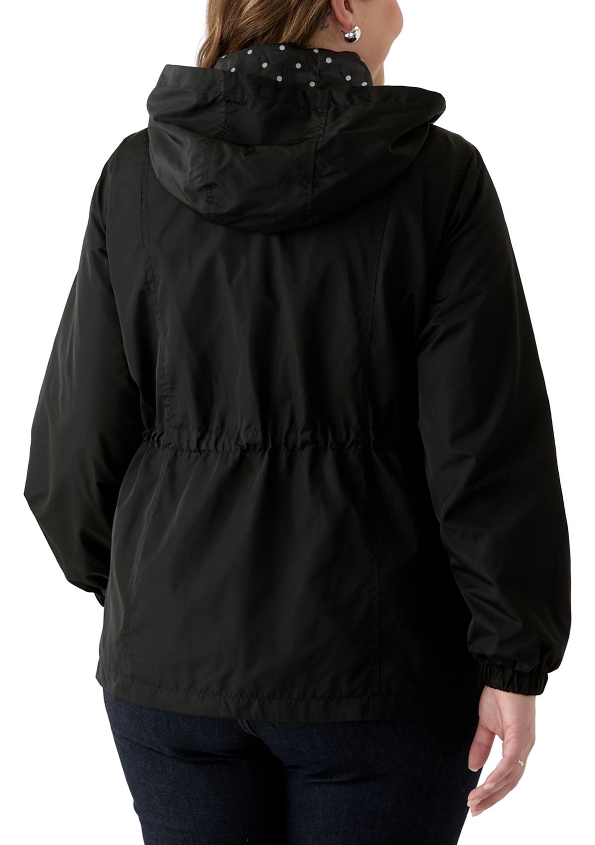 Kim Rogers® Plus Size Long Sleeve Hooded Anorak Jacket | Belk