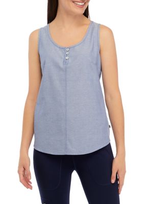Ocean + Coast® Women's Woven Button Tank | belk