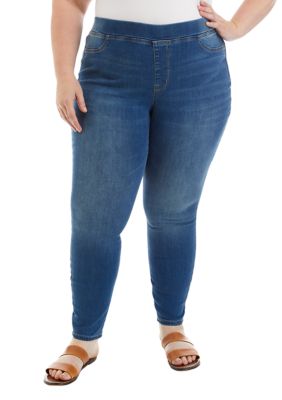 Wonderly Plus Size Pull On Skinny Jeans | belk