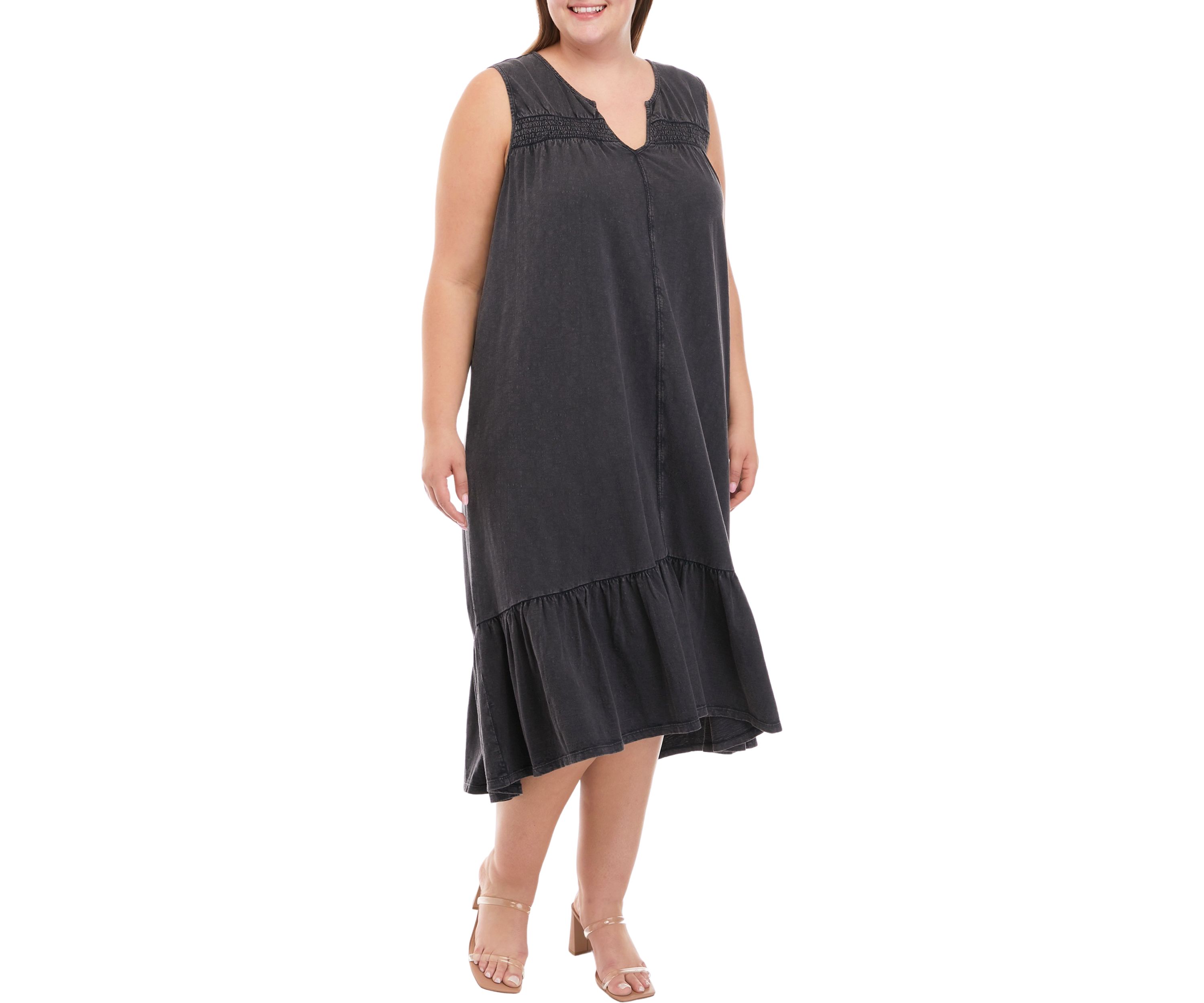 Wonderly Plus Size Tie Back Midi Dress | Belk