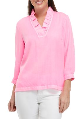 Crown And Ivy™ Womens 3 4 Sleeve Peasant Top Belk