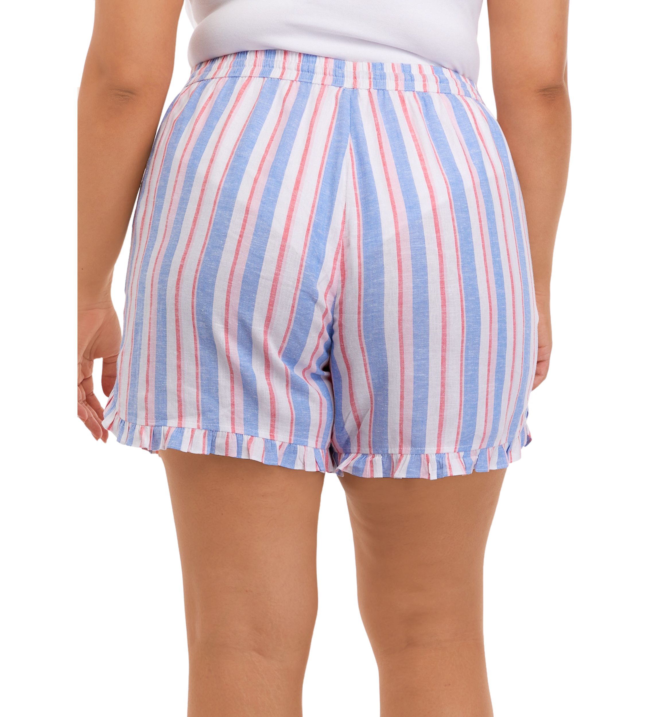 Crown & Ivy™ Plus Size Ruffle Hem Shorts | Belk