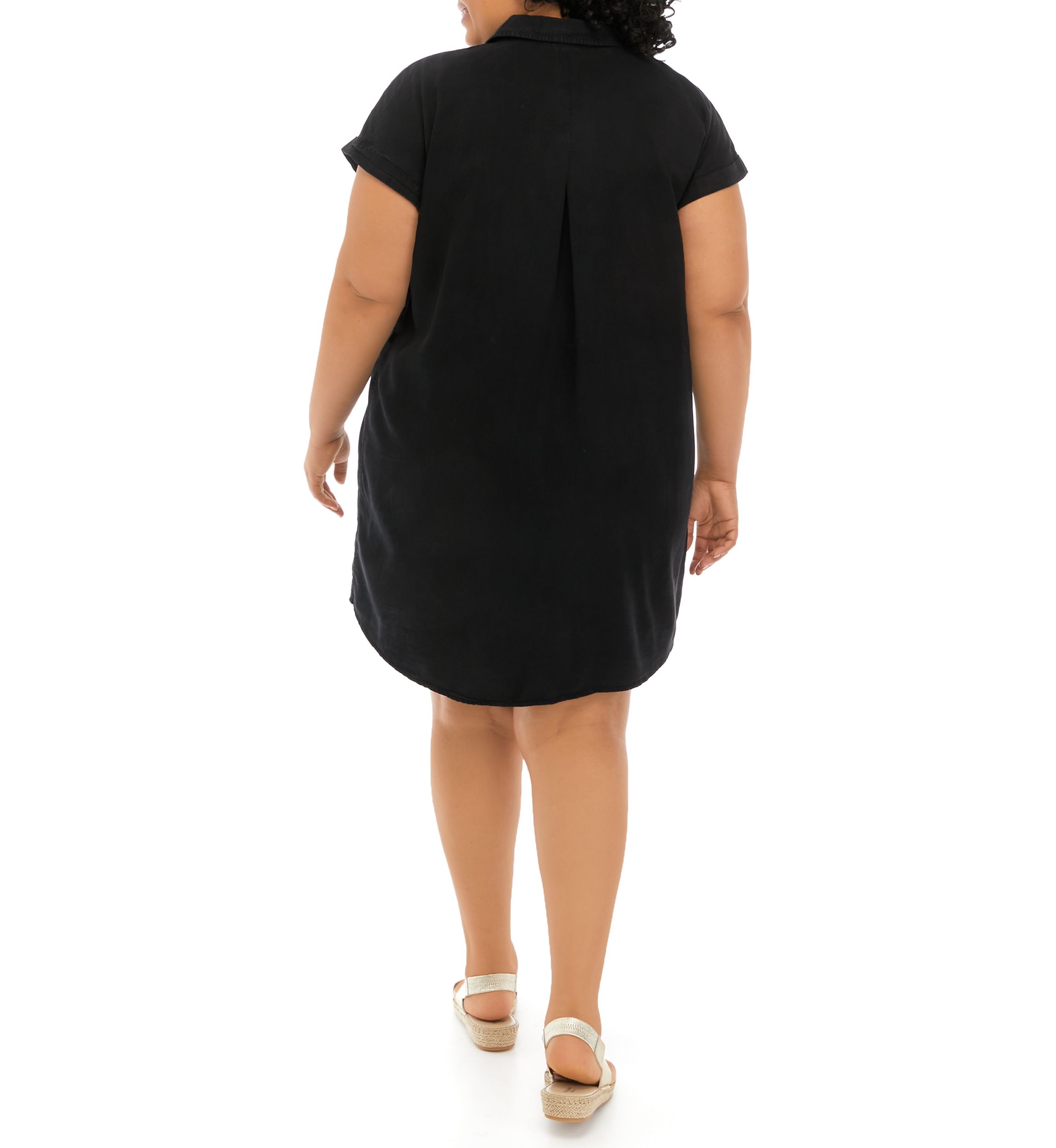 Wonderly Plus Size Short Sleeve Shirt Dress | Belk