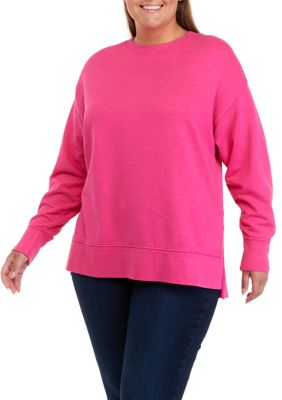 Crown & Ivy™ Plus Size Garment Dyed Sweeper Sweater | belk