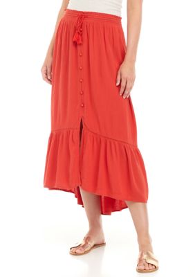 Wonderly Women's Button Front Midi Skirt | belk