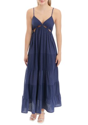 Lucky Brand Cutout Tiered Maxi Dress | belk