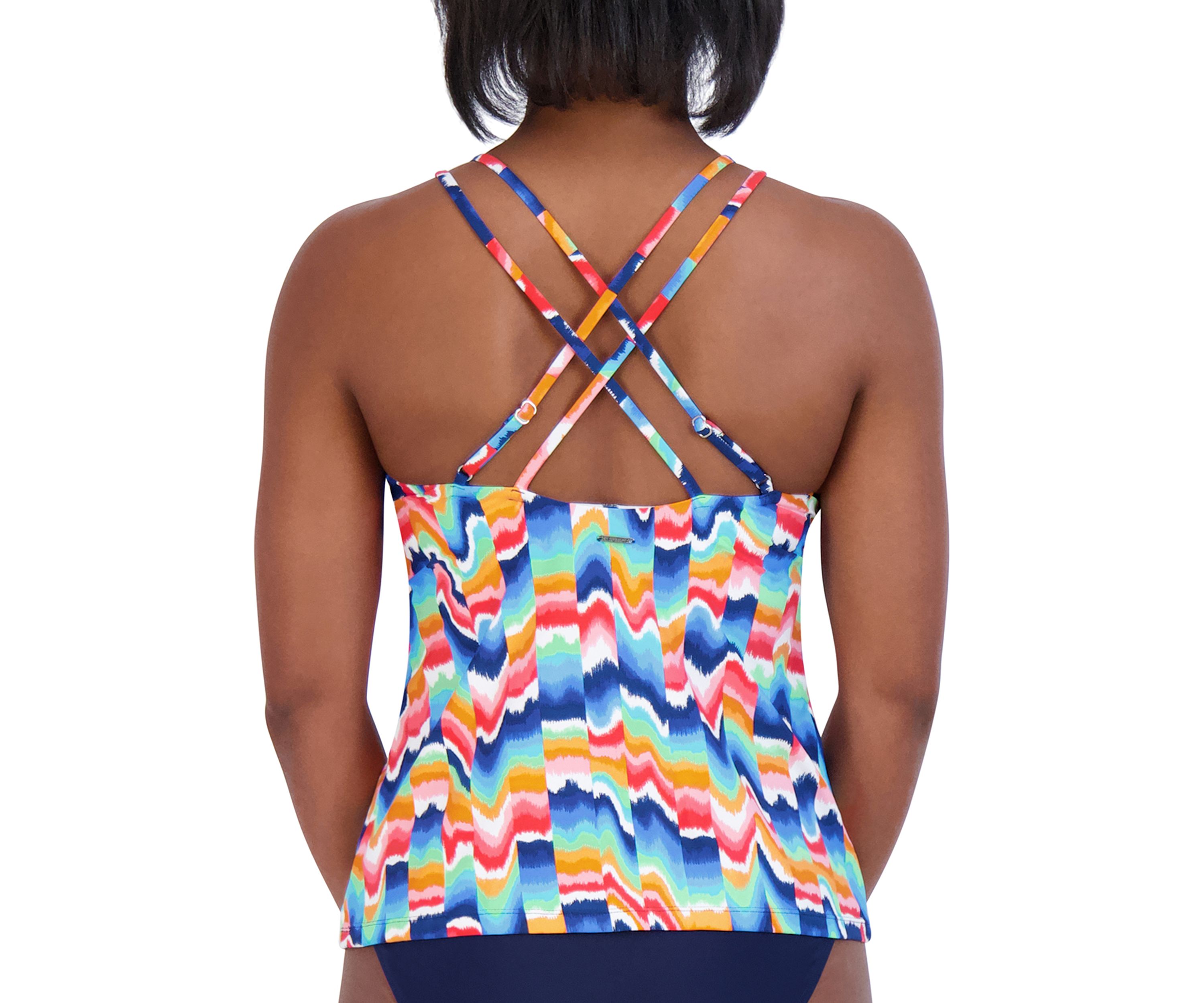 Nautica Against the Current High Neck Tankini Swim Top | Belk