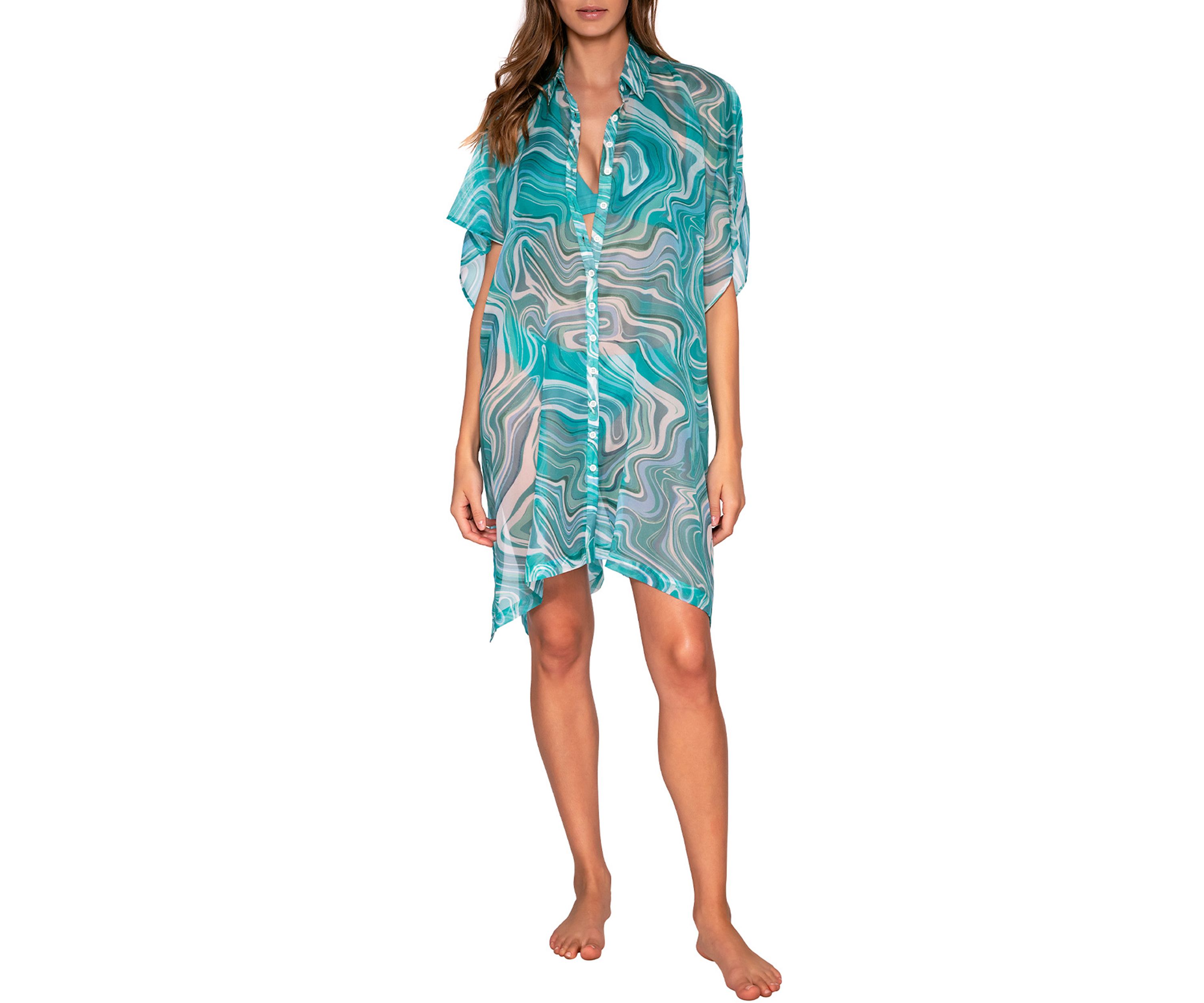 Sunsets Shore Thing Tunic Swim Cover-Up | Belk