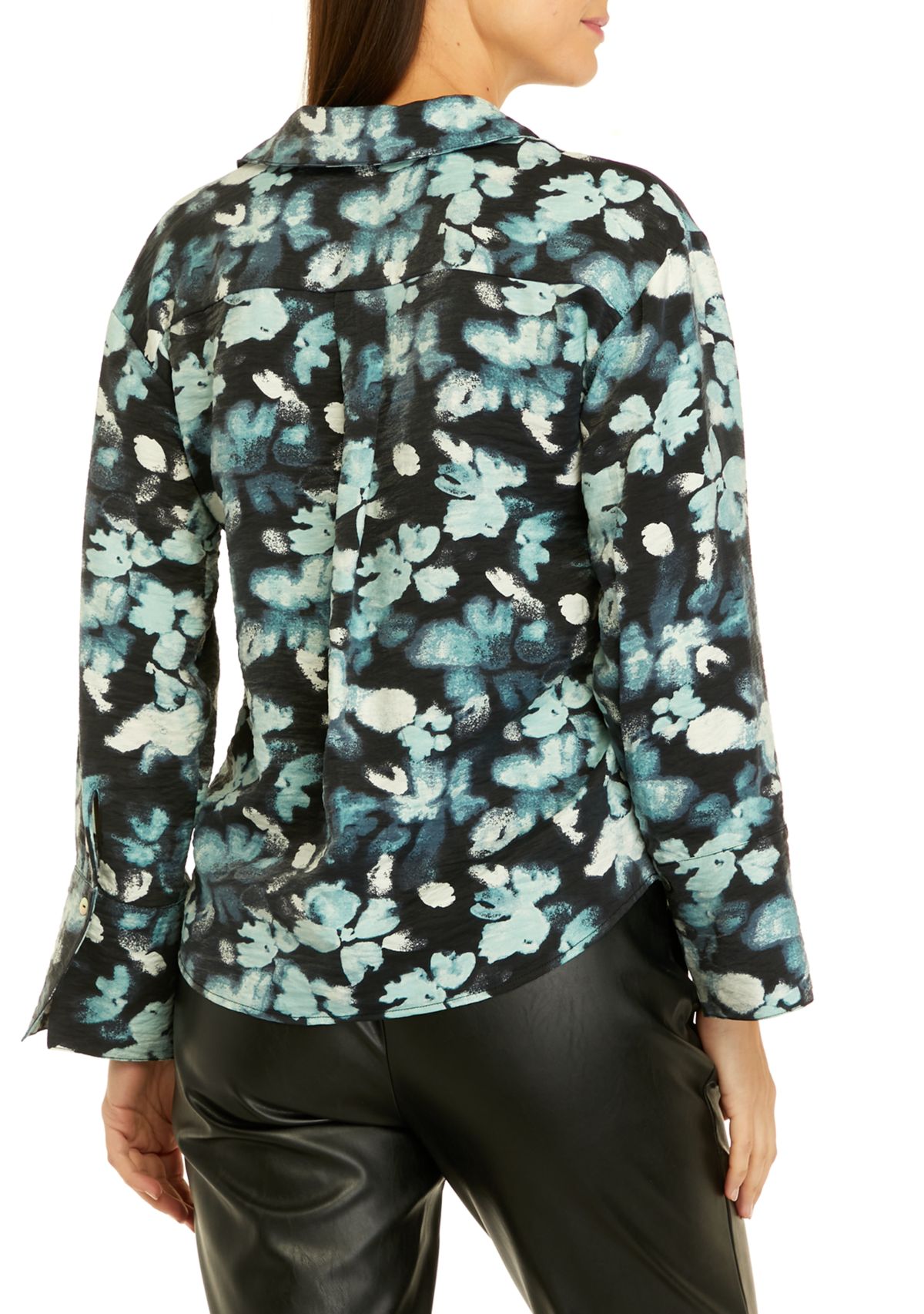 THE LIMITED Women's Long Cuff Sleeve Texture Blouse | Belk