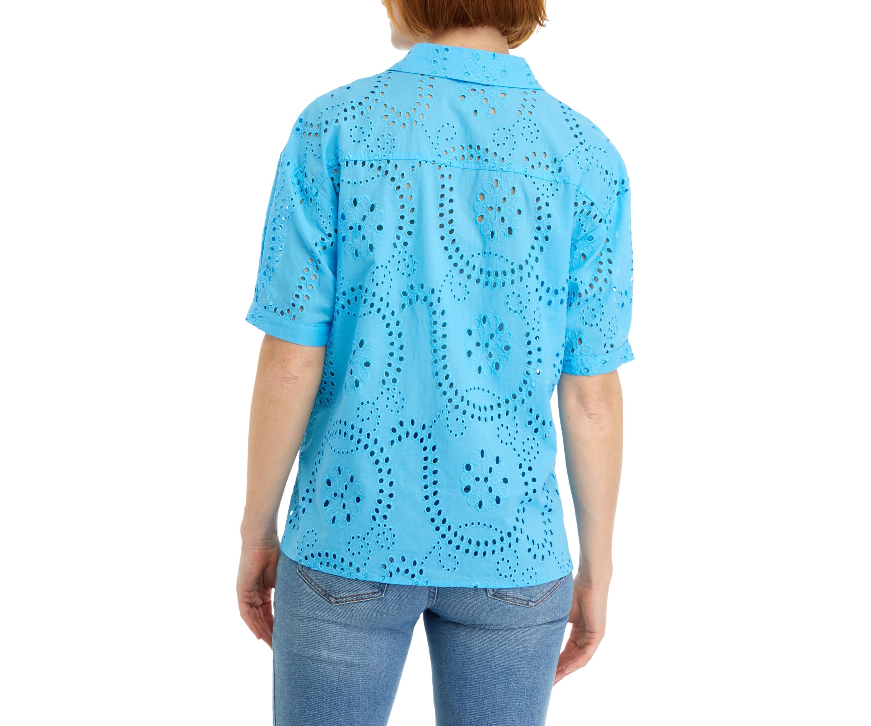 Wonderly Women's Eyele Button Front Top | Belk
