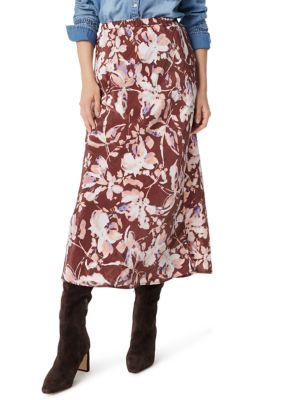 Sam Edelman Women's Gracie Satin Midi Skirt | Belk