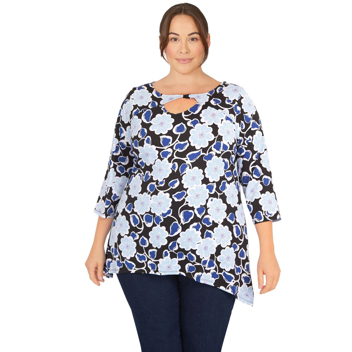 Larky Lark Daisy daze bold puff print knit top | Belk