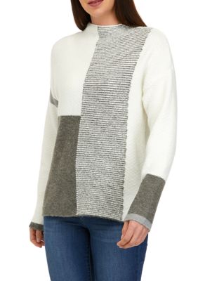 Cyrus Women's Long Sleeve Color Block Pullover Sweater | belk