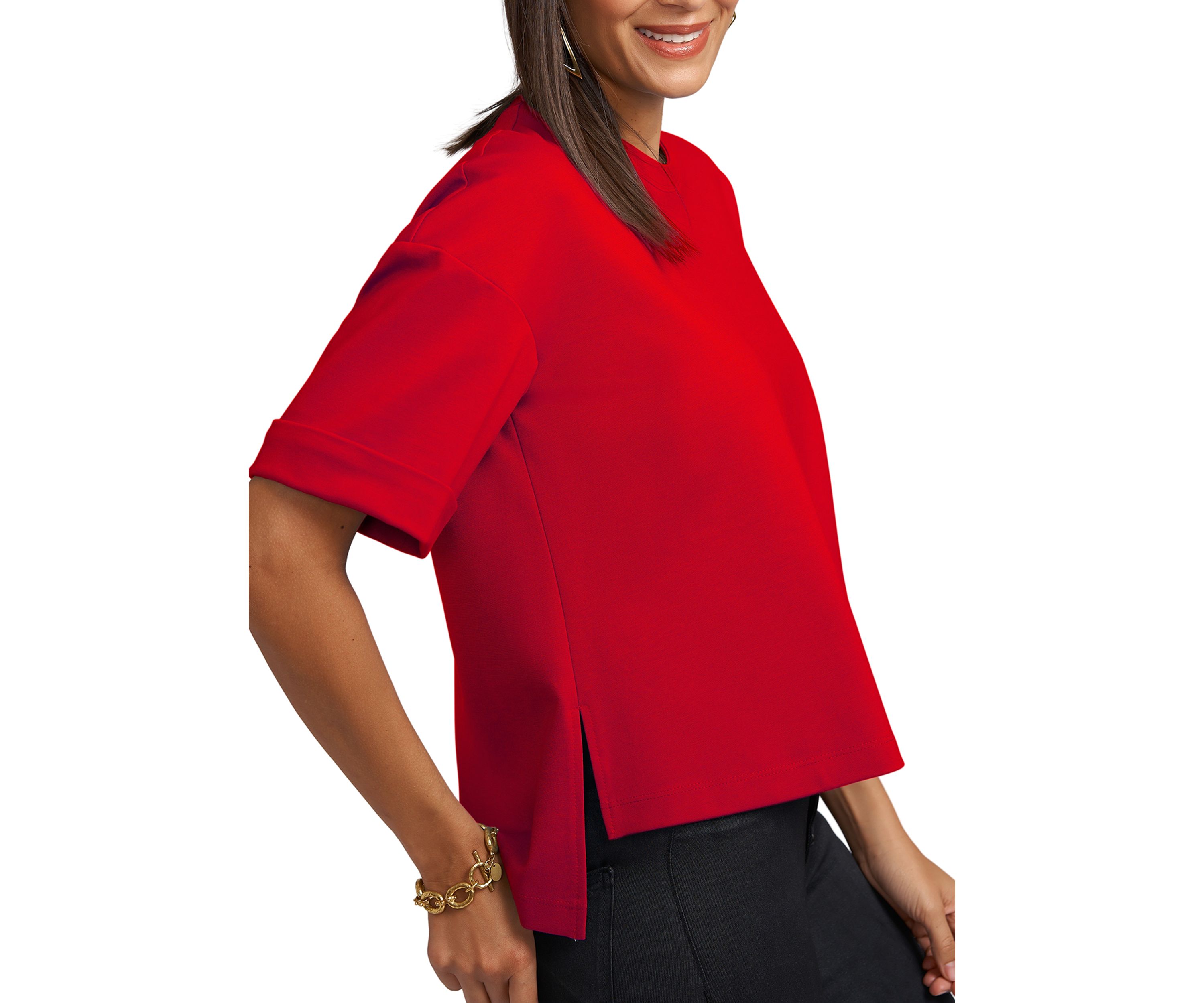 CALDWELL COLLECTION Tyler Crew Neck Top | Belk