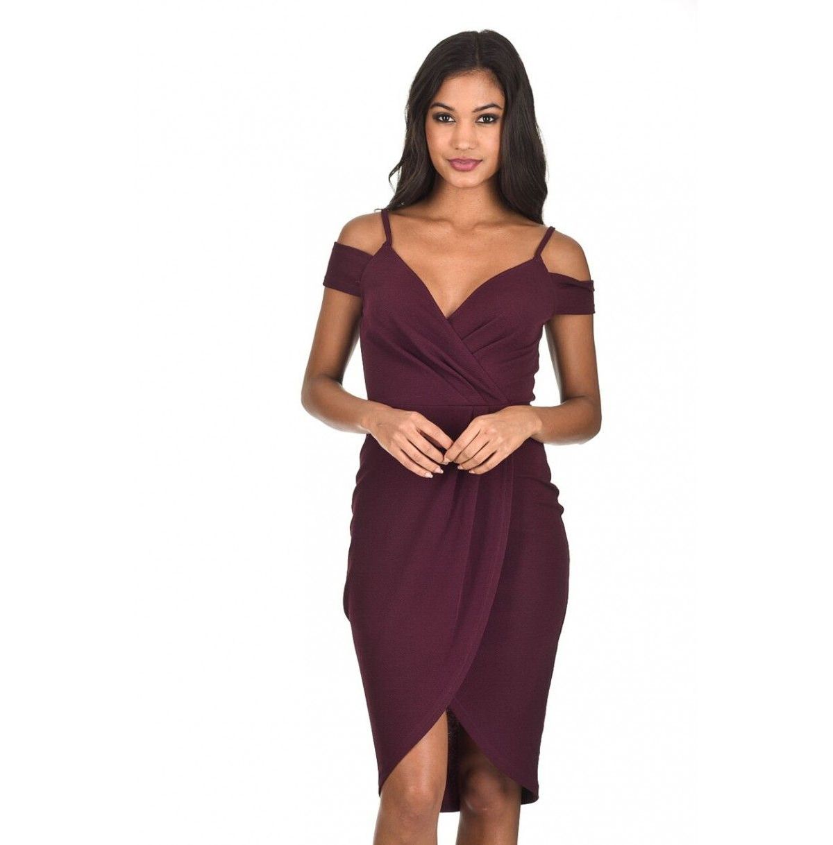 AX Paris Wrap Around Dress | Belk