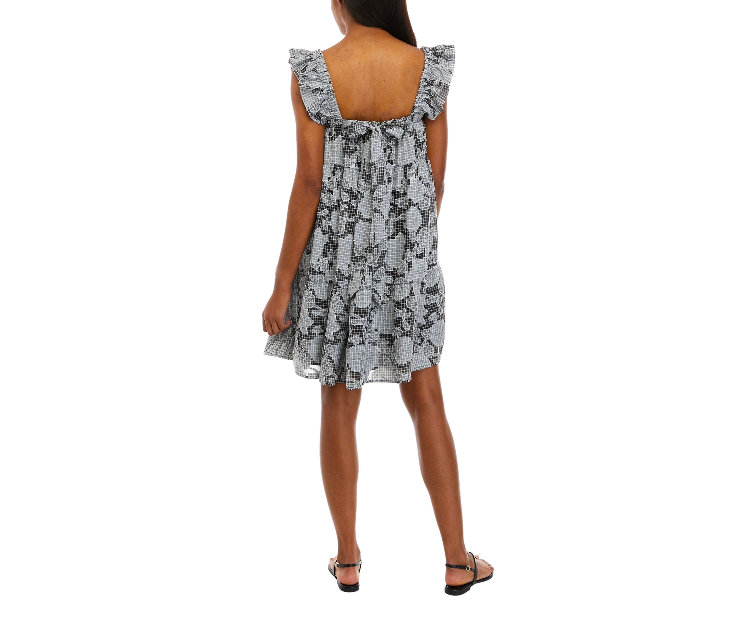 Crown & Ivy™ Women's Tiered Burnout Swing Dress | Belk