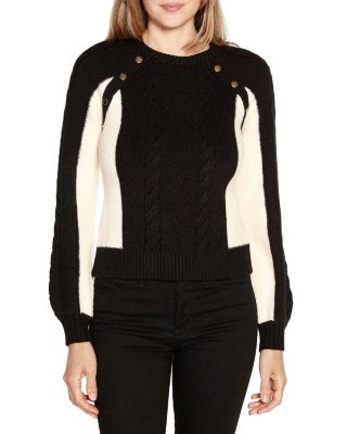 Belldini Black Label Colorblock Cable Knit Sweater | belk