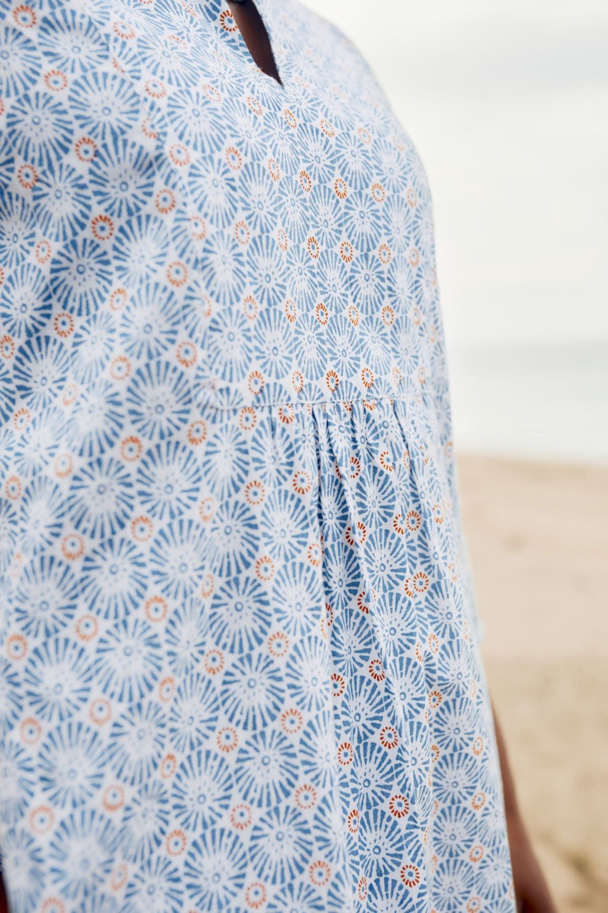 SEASALT Op Art Organic Cotton Tunic Top | Belk