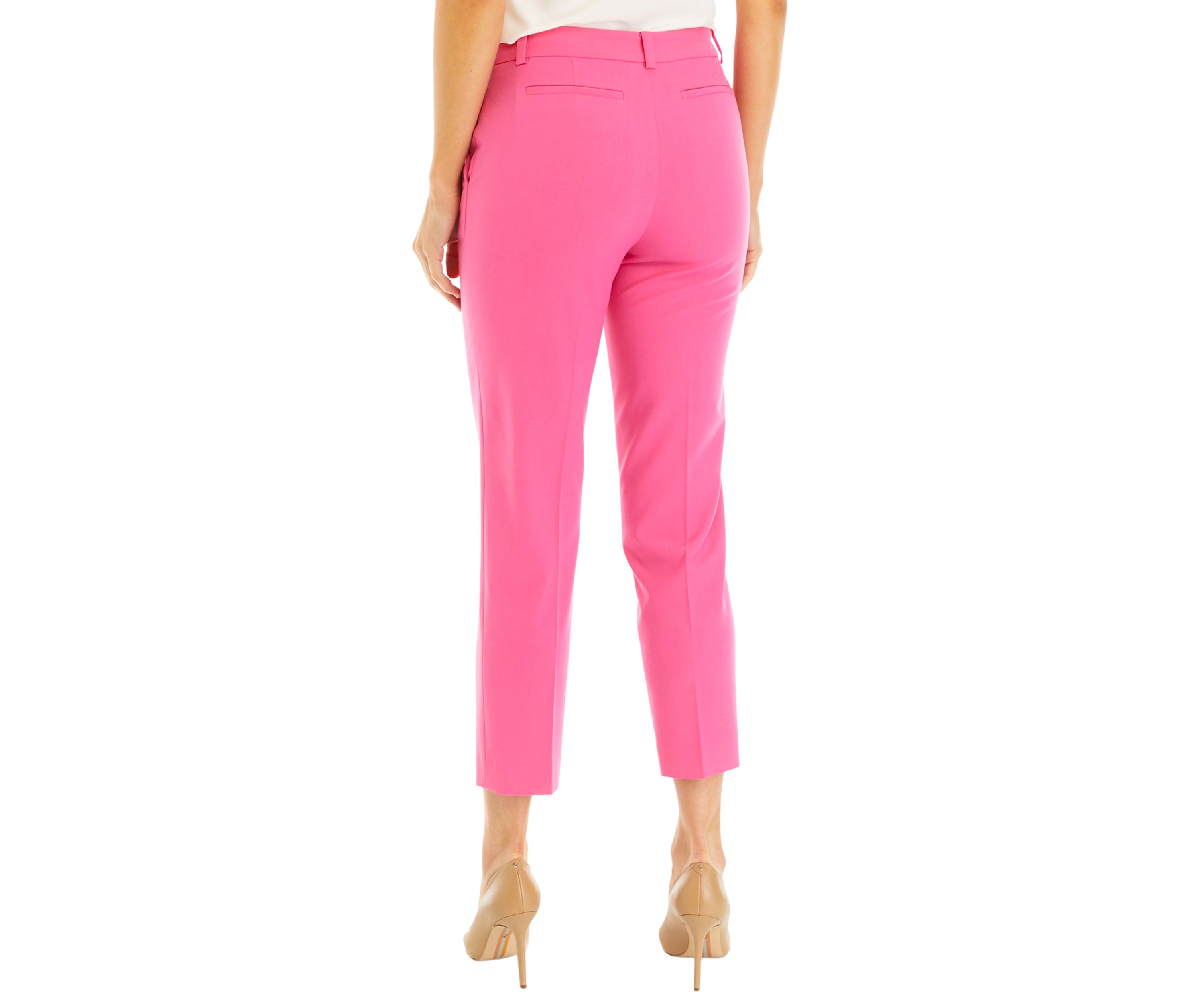 THE LIMITED Petite Fly Front Extend Tab Slim Pants | Belk