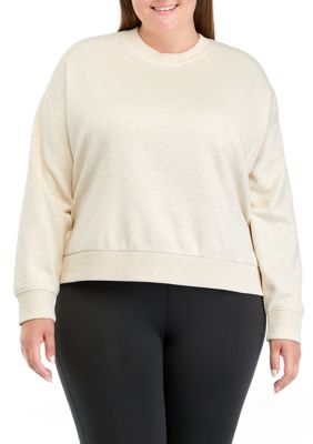 Body & Sol Plus Size Fleece Sweater | belk