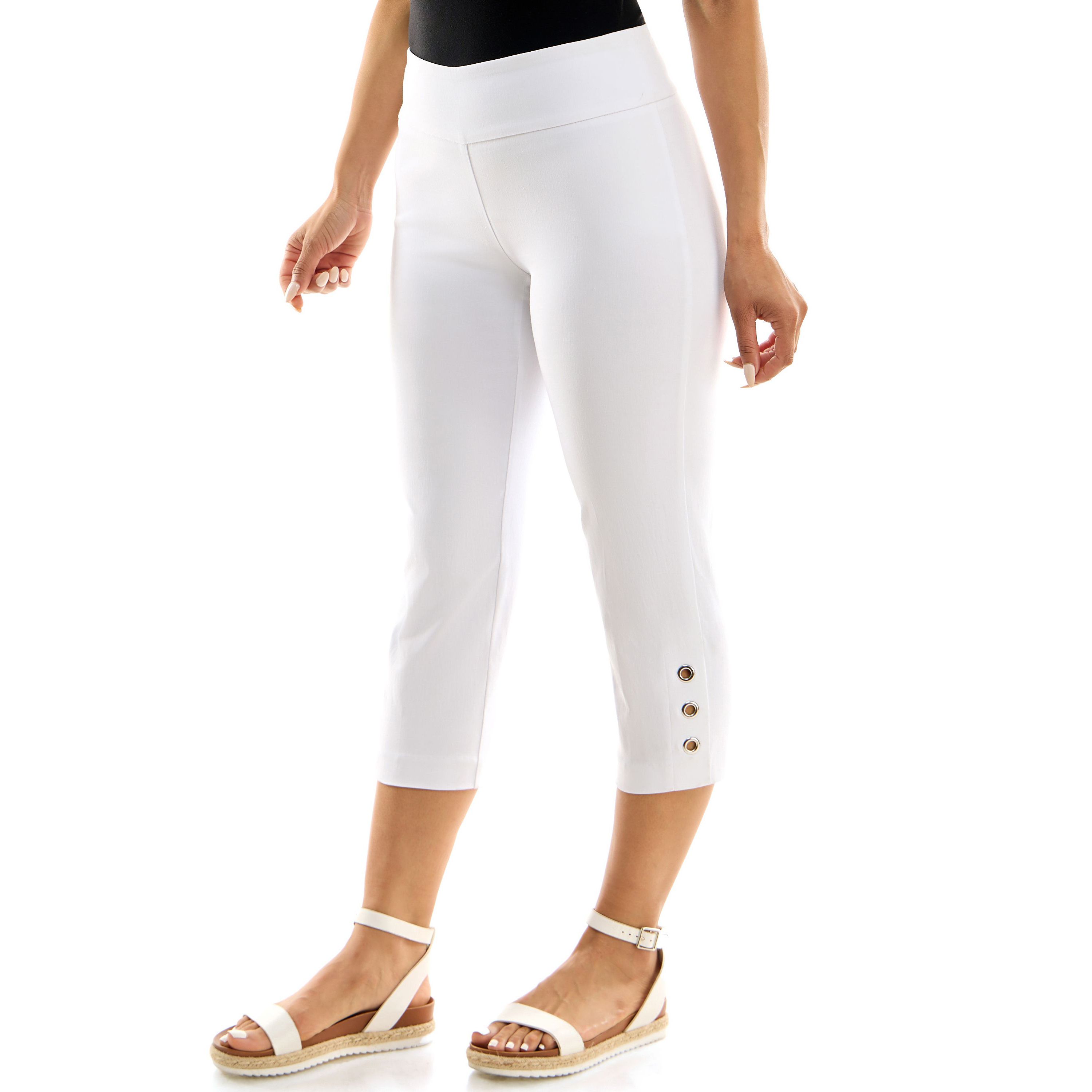 ZAC & RACHEL Crop Pant with Metal Ankle Detail | Belk