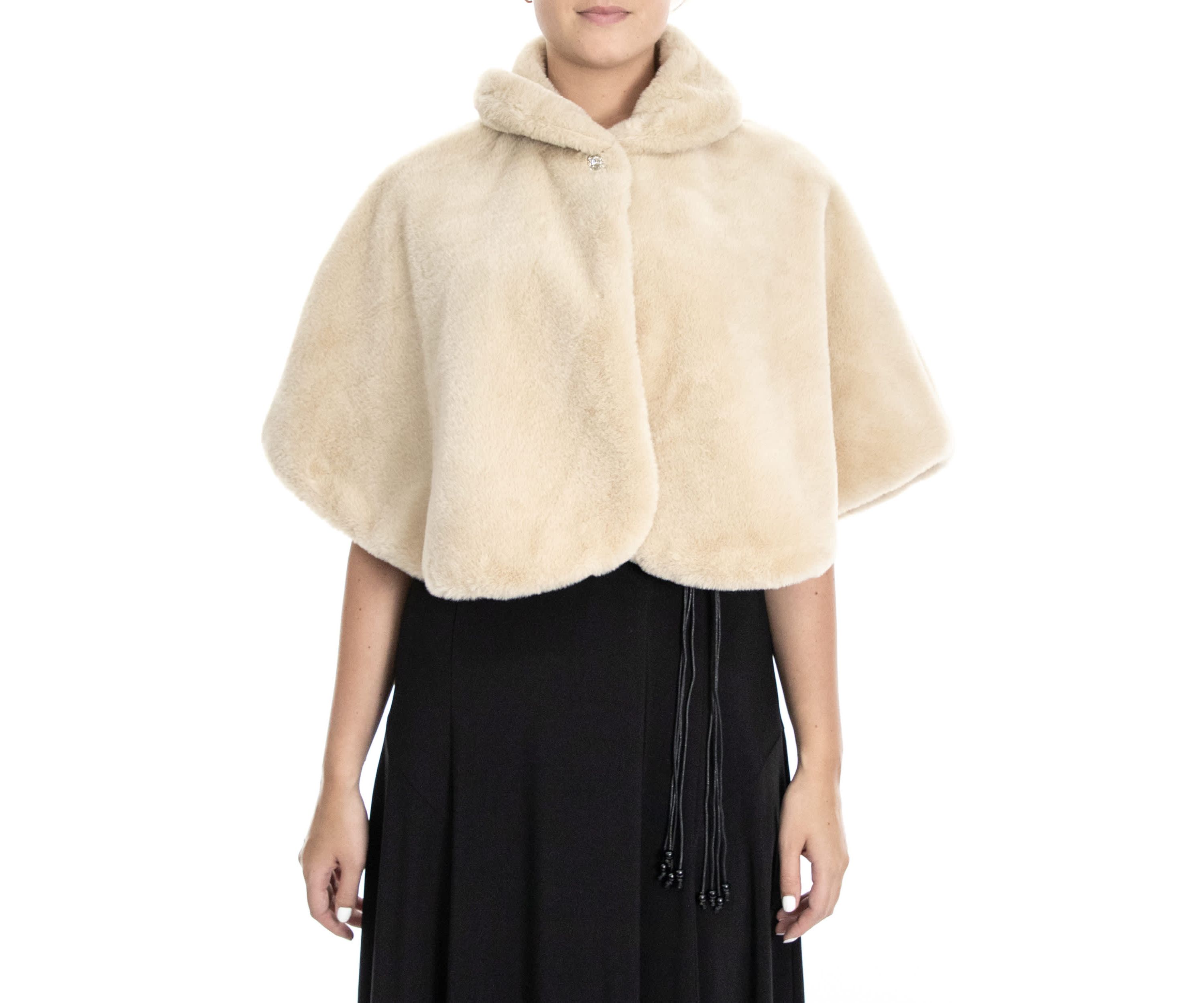 Nina Leonard Faux fur caplet | Belk