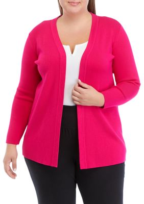 AK Anne Klein Plus Size Newport Open Cardigan | belk