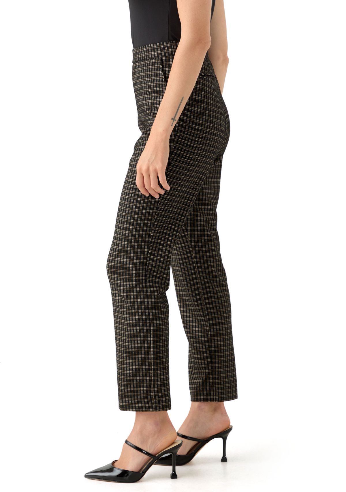 AK Anne Klein Petite Pull On Slash Pocket Slim Fit Pants | Belk