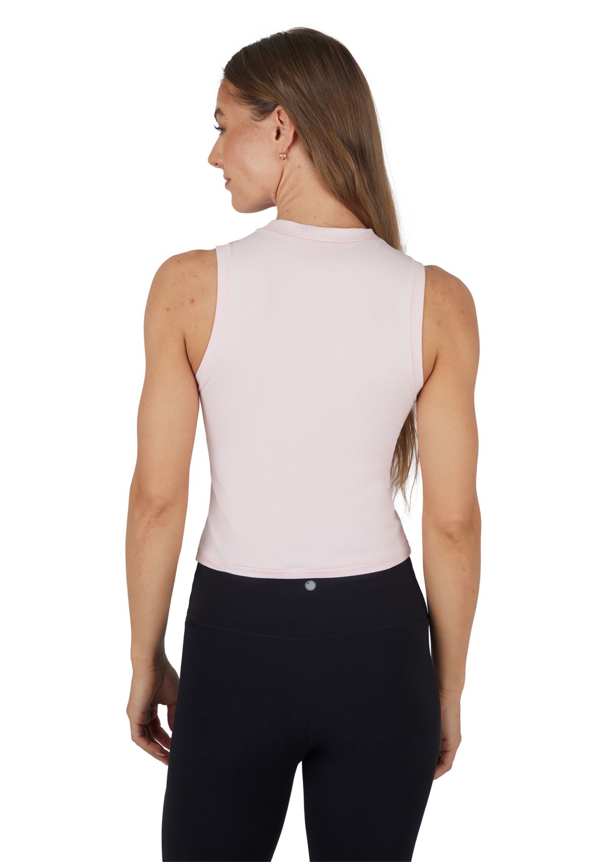 Yogalicious Airlite Melissa Mock Neck Cropped Tank Top | Belk