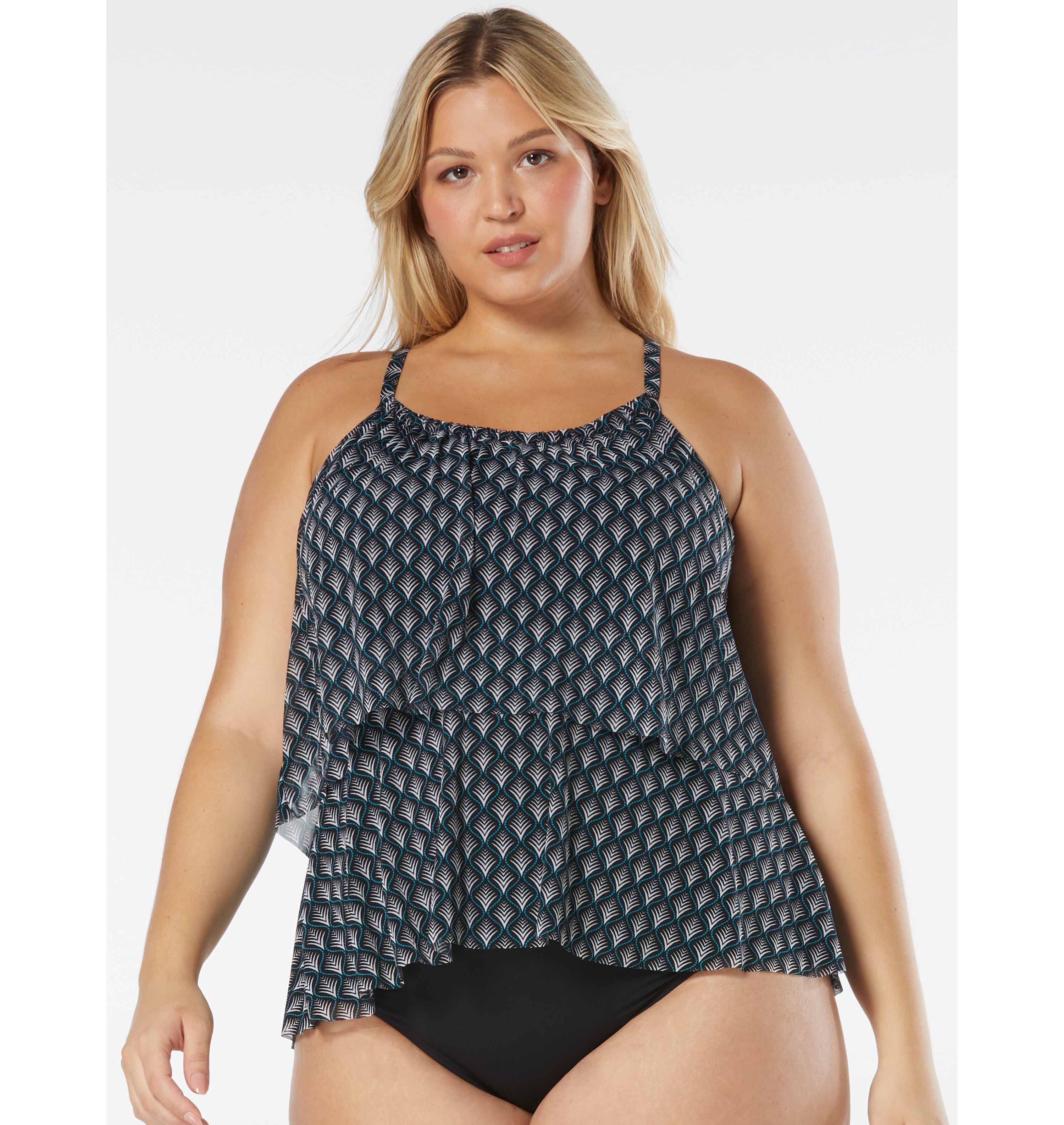 Coco Reef Coco Reef bra sized mesh layer tankini | Belk