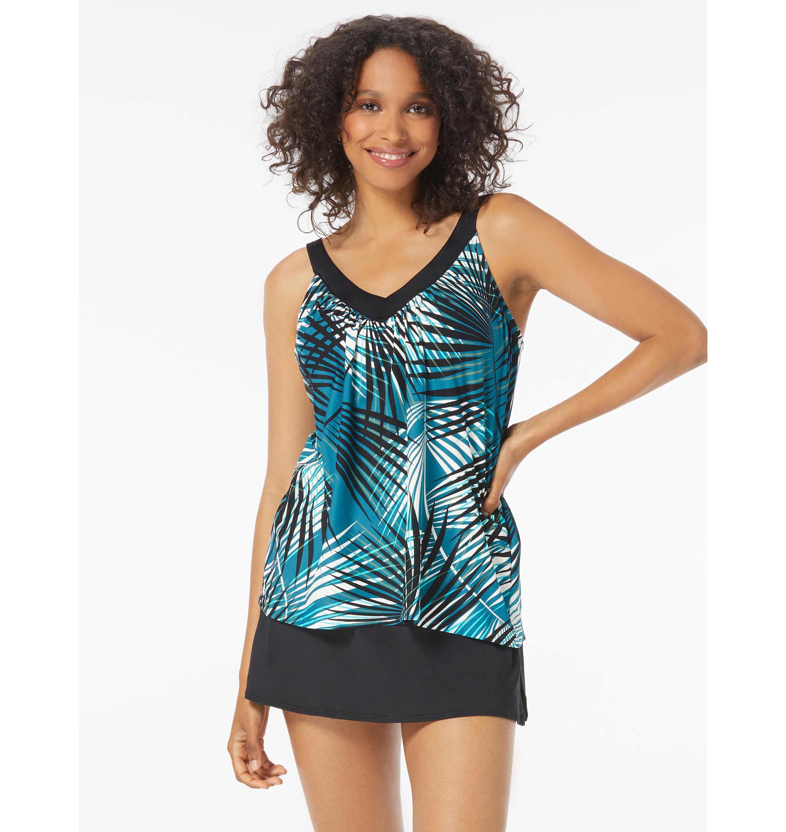 Coco Reef Coco Reef Core V Neck Underwire Tankini Top | Belk