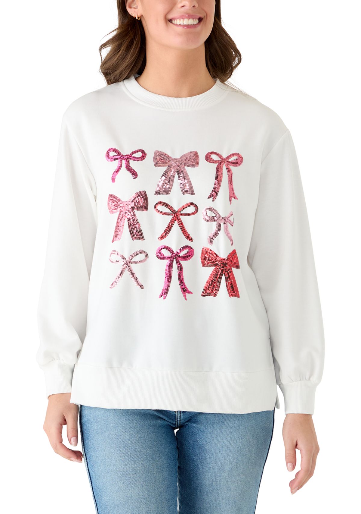 Pine Proper Women's Bow Lakelyn Sweatshirt | Belk