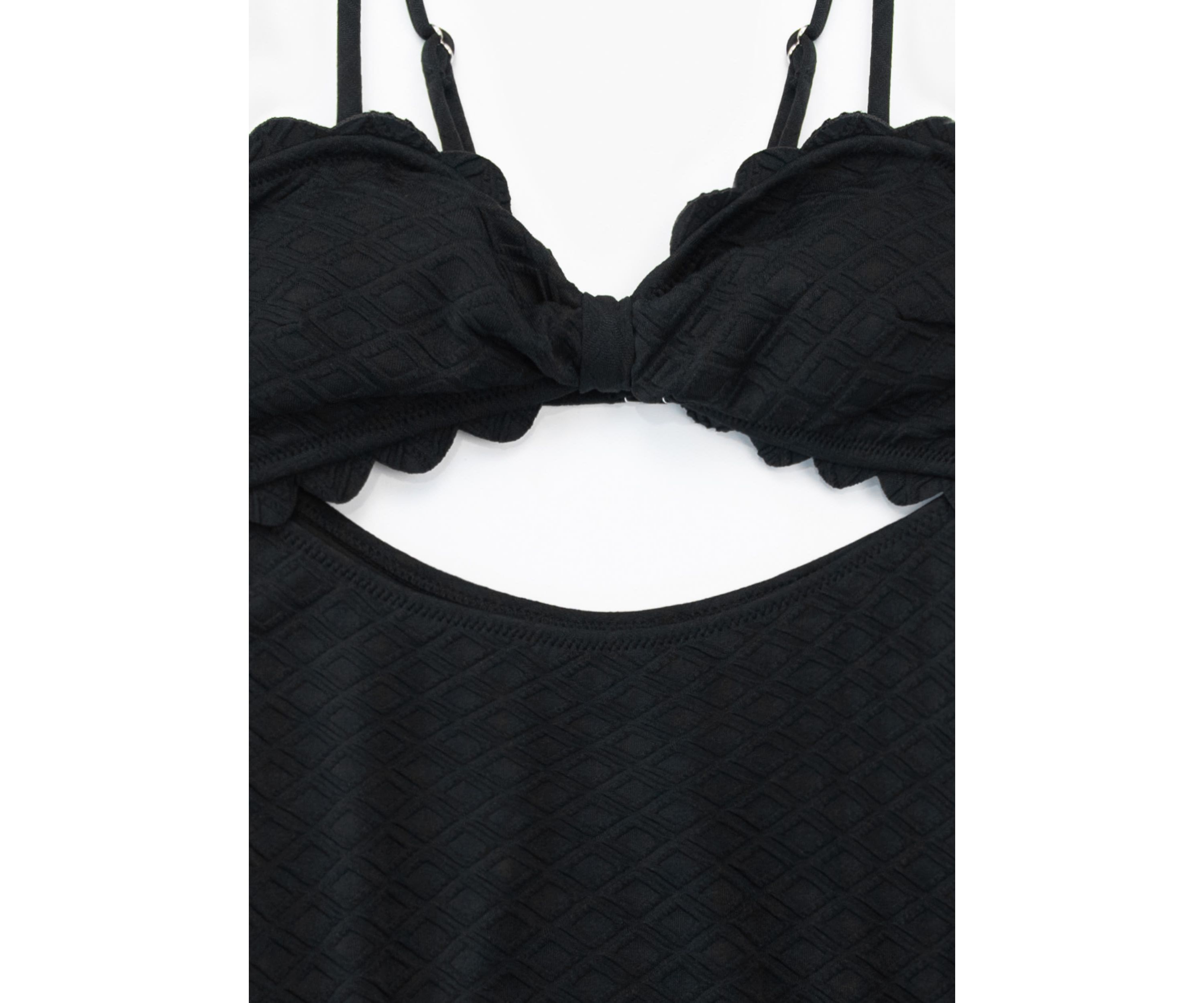 Cupshe Women's Cutout Scallop Trim Bathing Suit One Piece Swimsuit | Belk