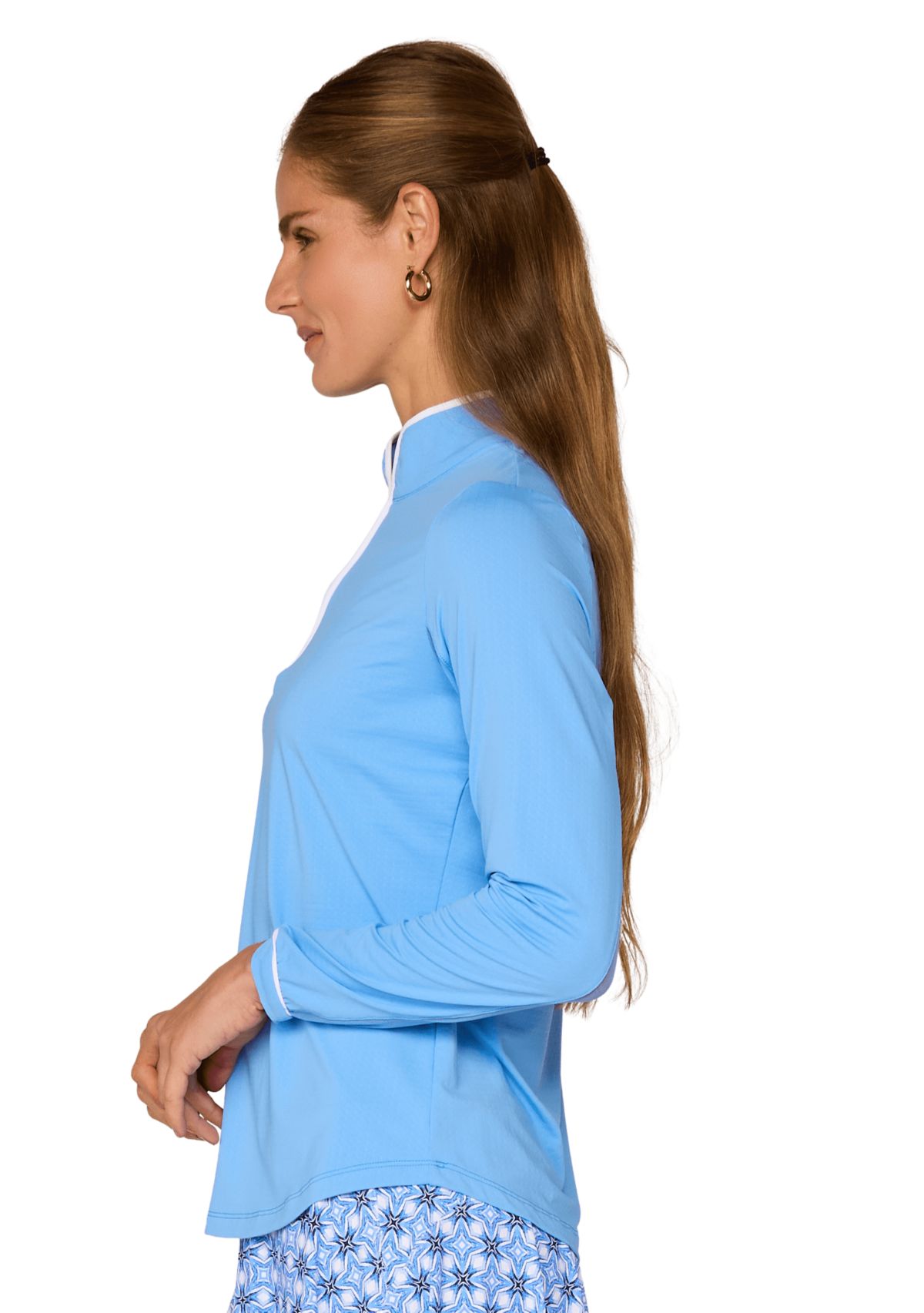 G LIFESTYLE Binding Quarter Zip Top | Belk