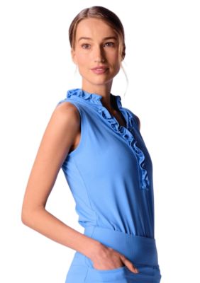 G LIFESTYLE Sleeveless Double Ruffle Top | belk