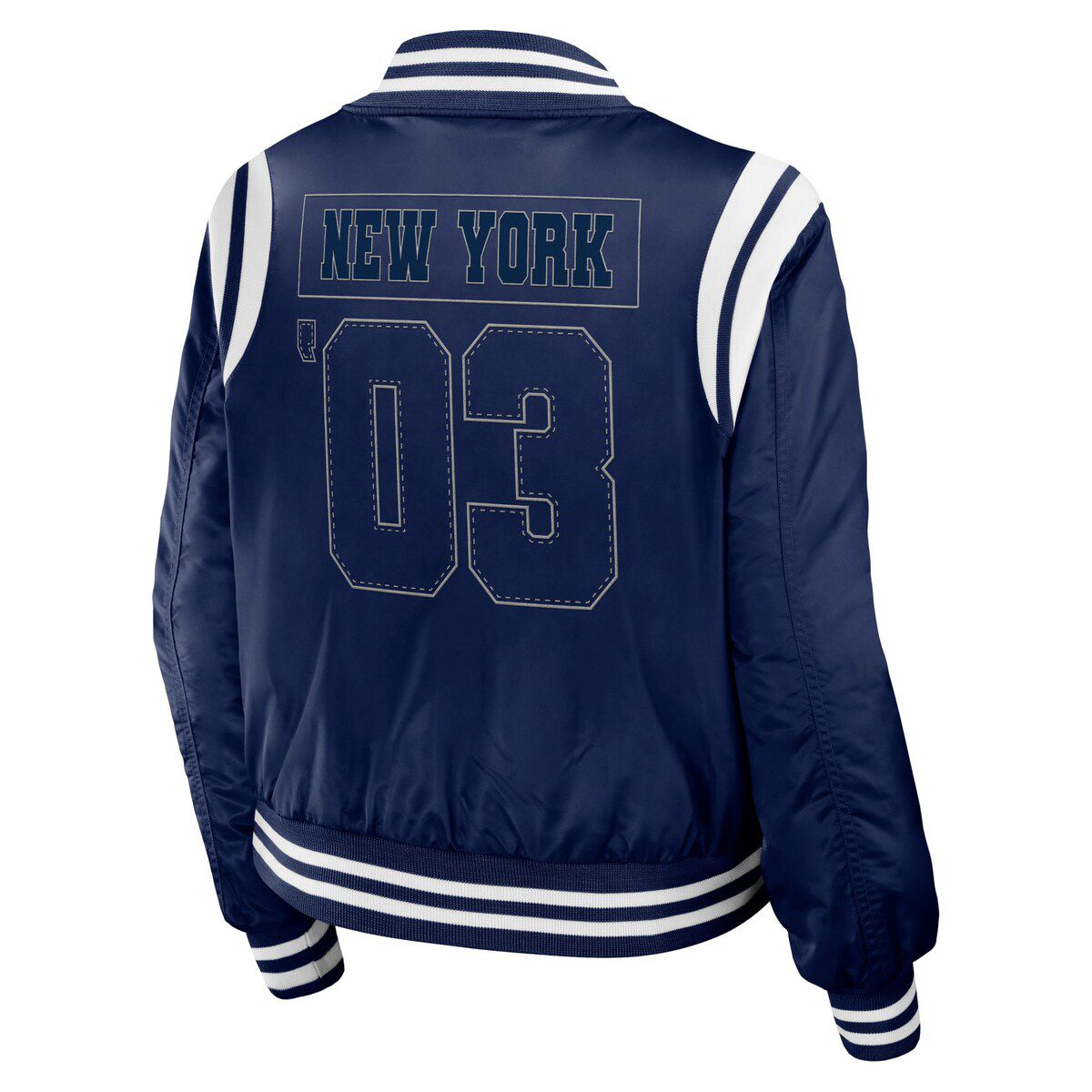 WEAR by Erin Andrews MLB New York Yankees Football Bomber Full-Zip ...