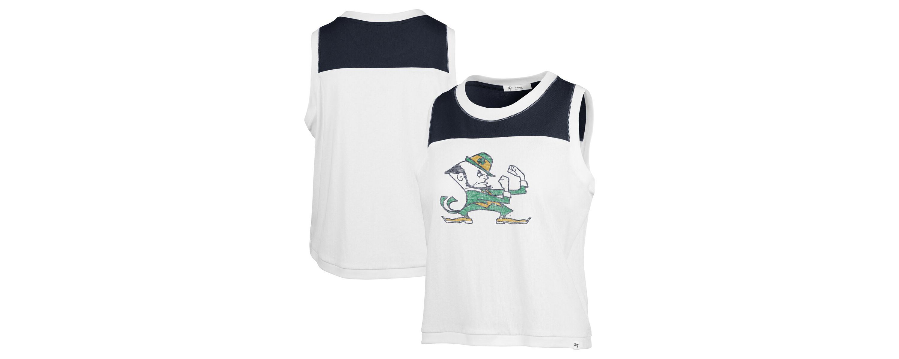 '47 NCAA Notre Dame Fighting Irish Premier Zoey Waist Length Tank Top ...