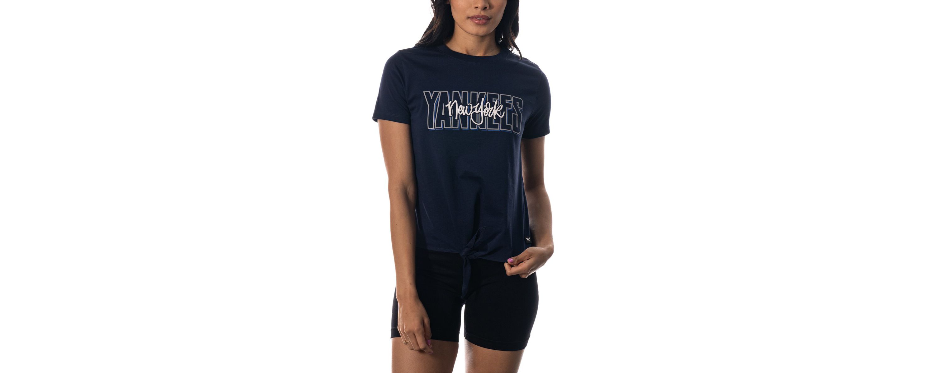 The Wild Collective MLB New York Yankees Twist Front T-Shirt | Belk