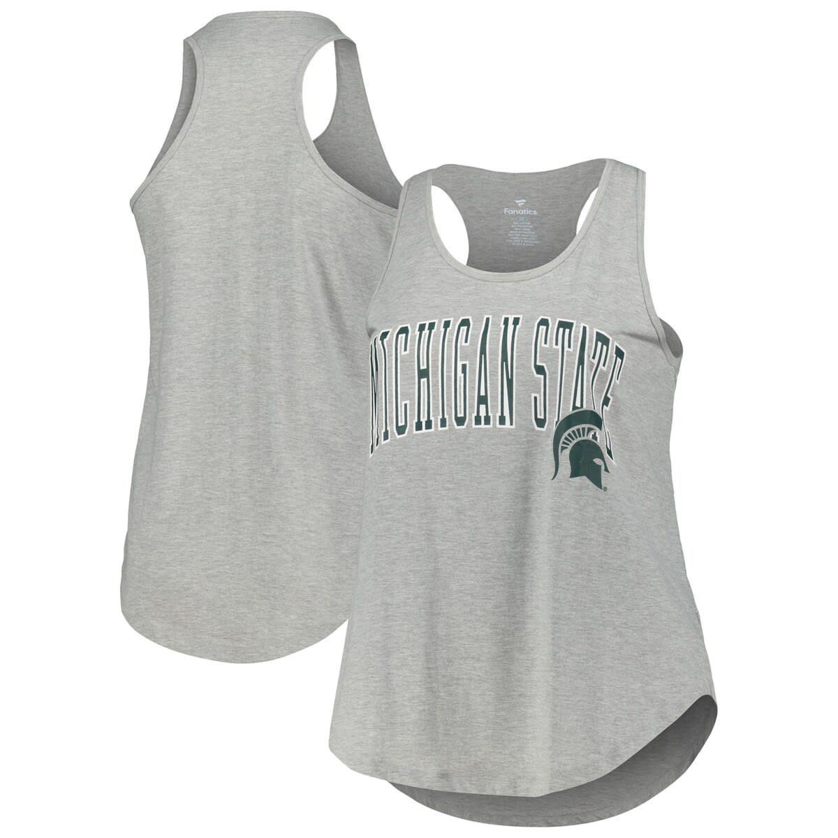 Profile NCAA Michigan State Spartans Arch Logo Racerback Scoop Neck ...
